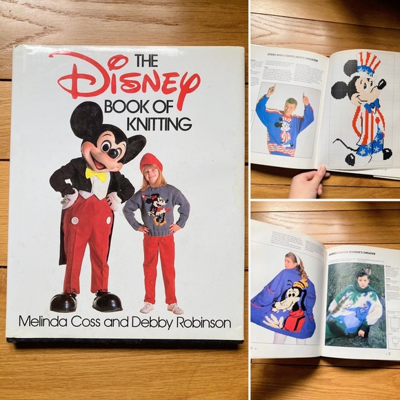 Disney | Accents | Vintage 987 The Disney Book Of Knitting By Melinda ...
